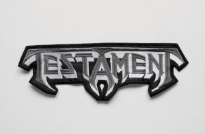 TESTAMENT - Logo [grey] -- Embroidered Backpatch