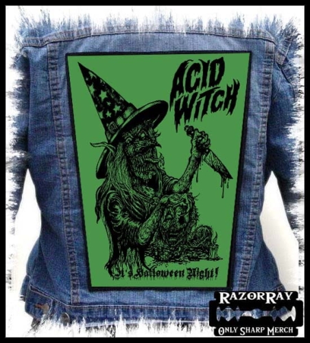 ACID WITCH - Its Halloween Night ! -- Backpatch Back patch.jpg