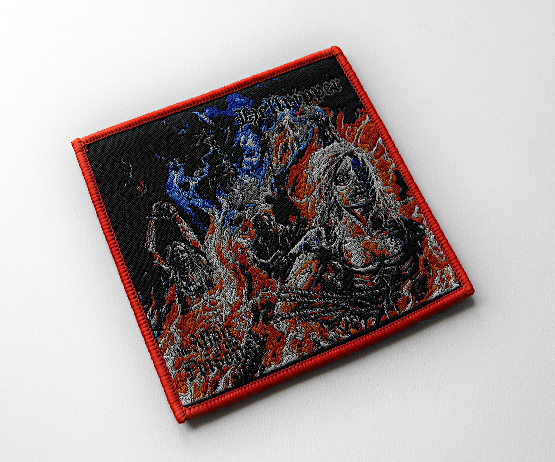 HELLRIPPER - The Affair Of The Poisons [red] -- Woven Patch.JPG