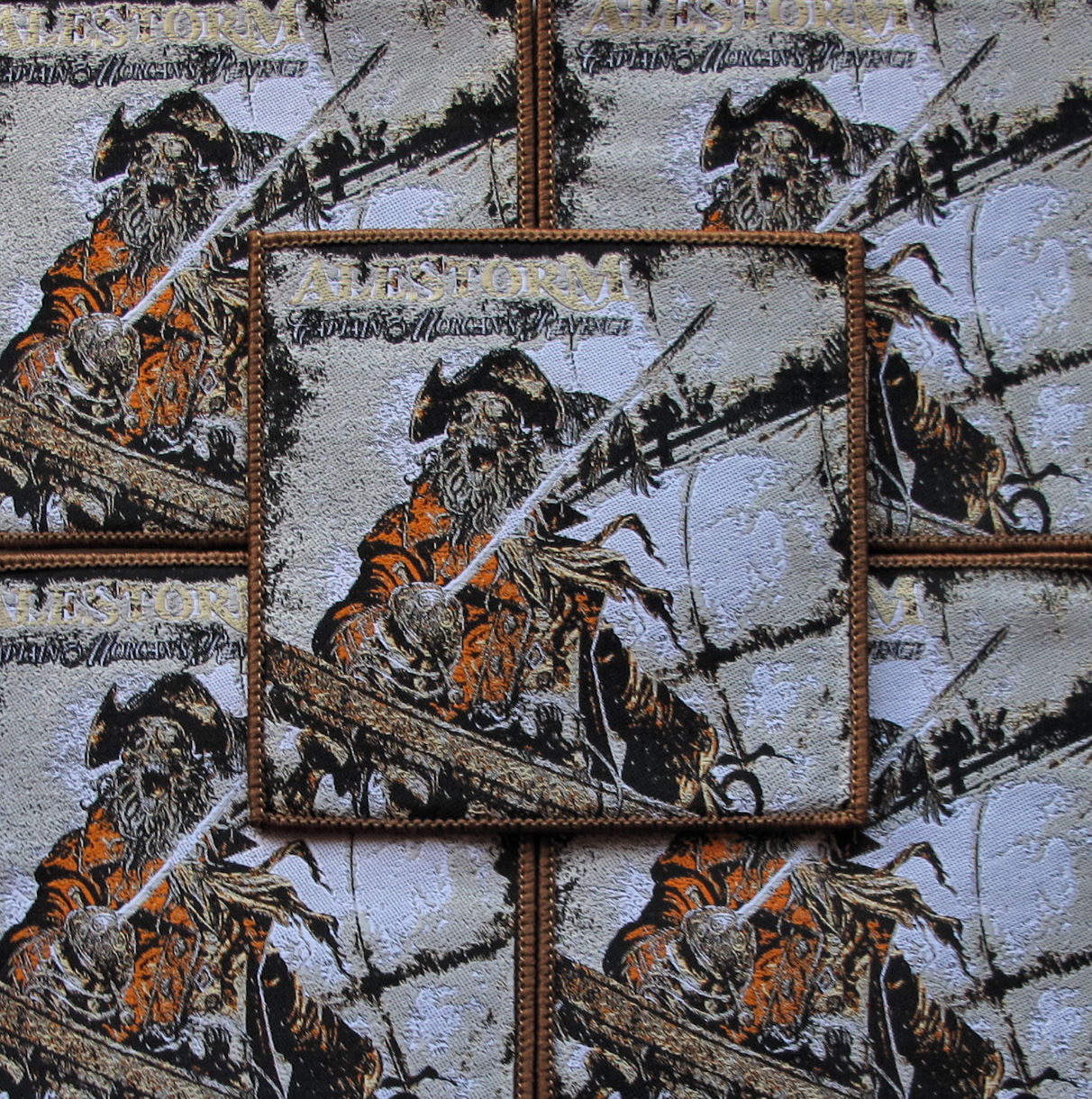 ALESTORM - Captain Morgan’s Revenge [brown] -- woven patch.JPG